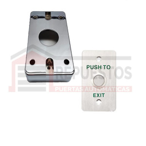 ⚡ PULSADOR CON CAJA PARA ABRIR PUERTA AUTOMATICA EN INOX